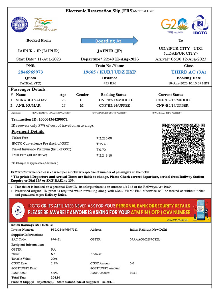 Kurj Udz Exp Third Ac (3A) | PDF | Identity Document | Payments
