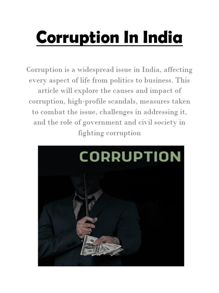 English Project | Download Free PDF | Corruption | Political Corruption