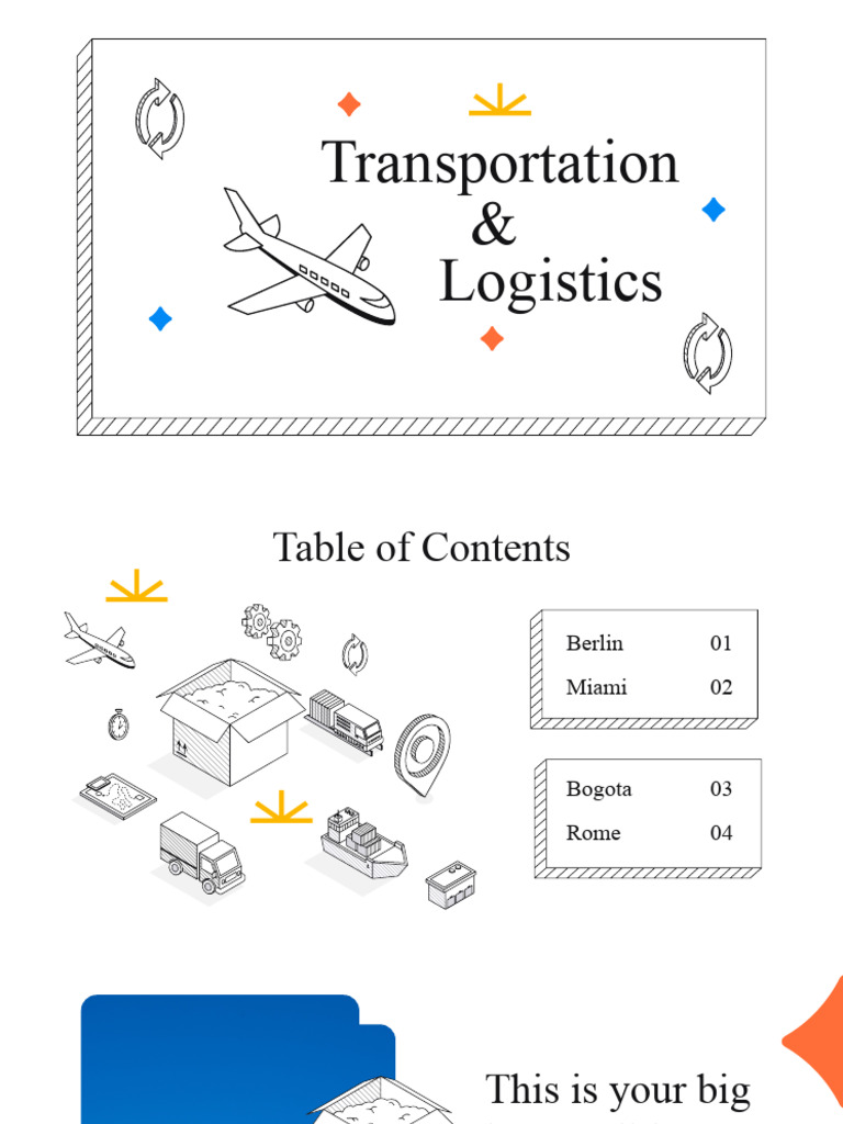 Logistics & Transport Presentation | PDF | Infographics | Graphic Design