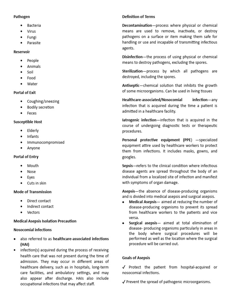 Micropara MIDTERM | PDF | Sterilization (Microbiology) | Infection