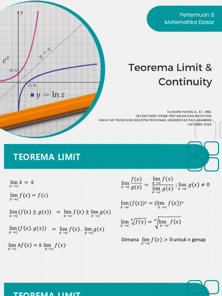 Pertemuan 8 Teorema Limit - Amp - Continuity | PDF