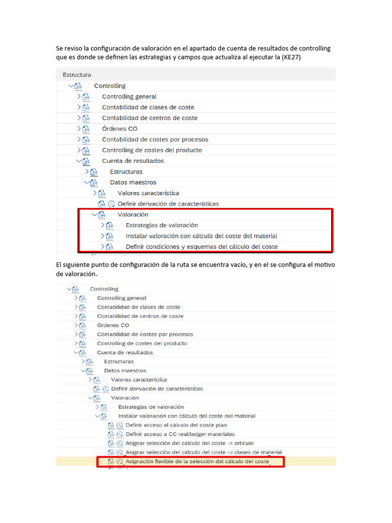 Configuración post valoración ke27 (2) | PDF