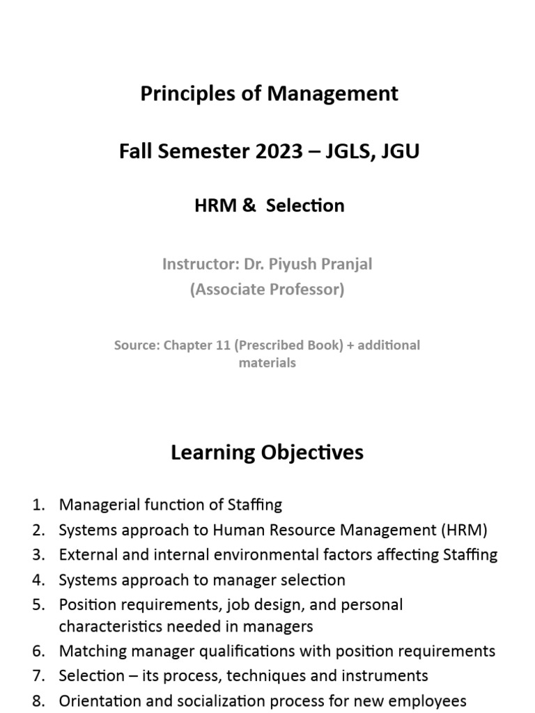 POM Chapter 11+ | PDF | Human Resources | Recruitment