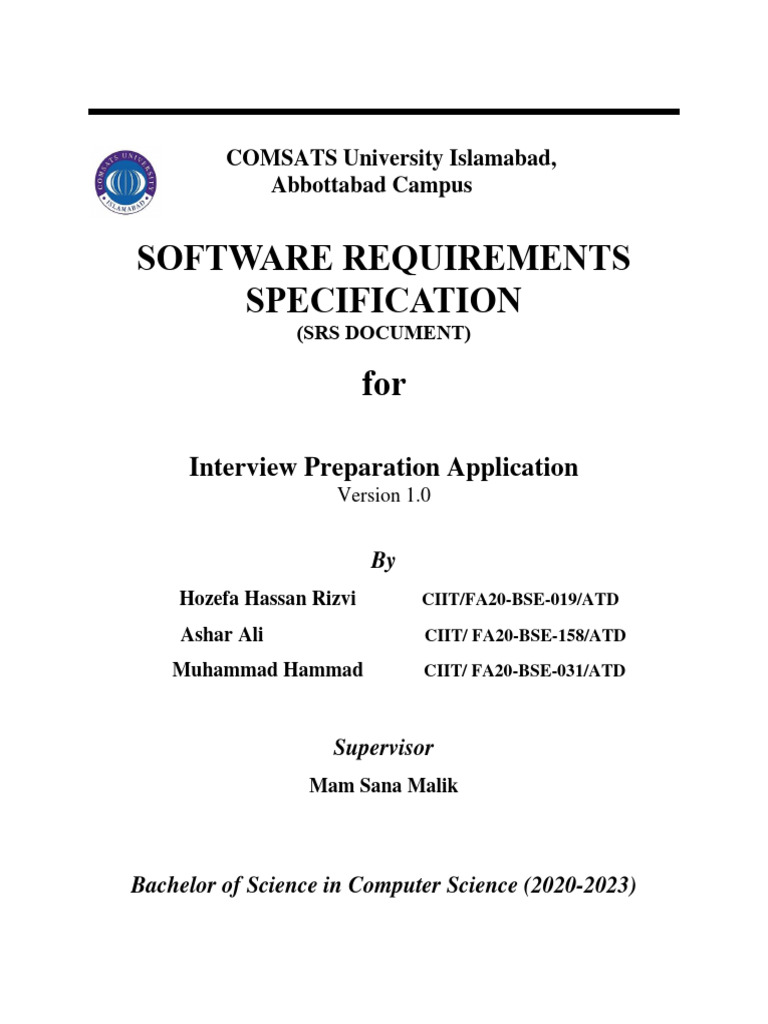 SRS Document | PDF | Usability | Use Case