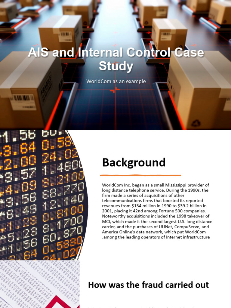 AIS and Internal Control Case Study - PPT Jazan University | PDF | Computing | Service Industries