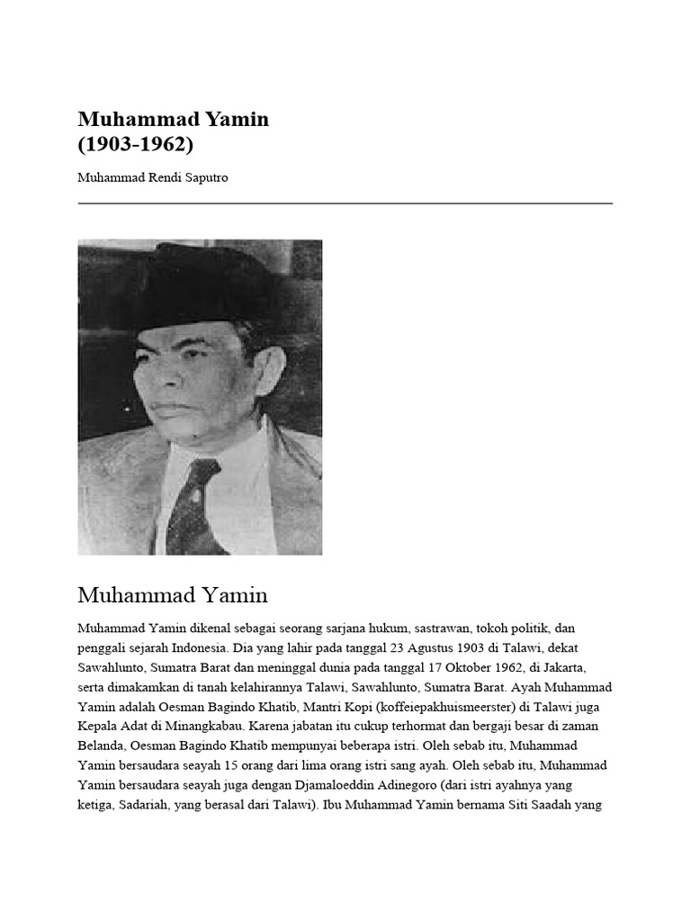 Artikel Muhammad Yamin | PDF