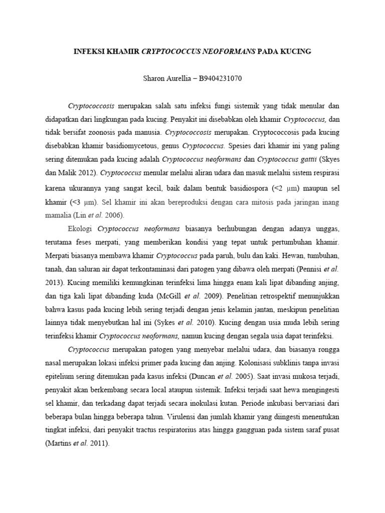 Esai Infeksi Khamir CryptococcusSharon Aurellia - B9404231070 ...