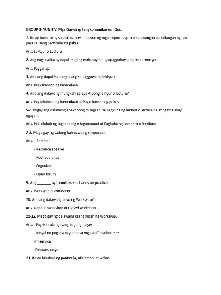 Group 3 Quiz Pdf