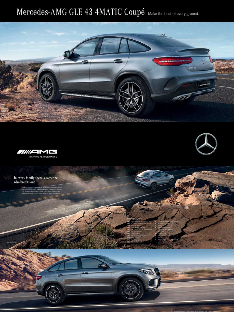 Mercedes-Benz GLE 43 4MATIC Coupe | PDF | Headlamp | Transportation Engineering