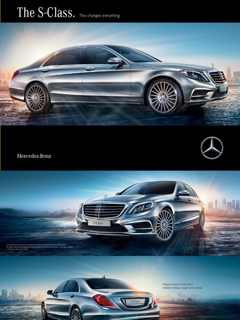 Mercedes-Benz The S-Class | Download Free PDF | Headlamp | Traffic ...