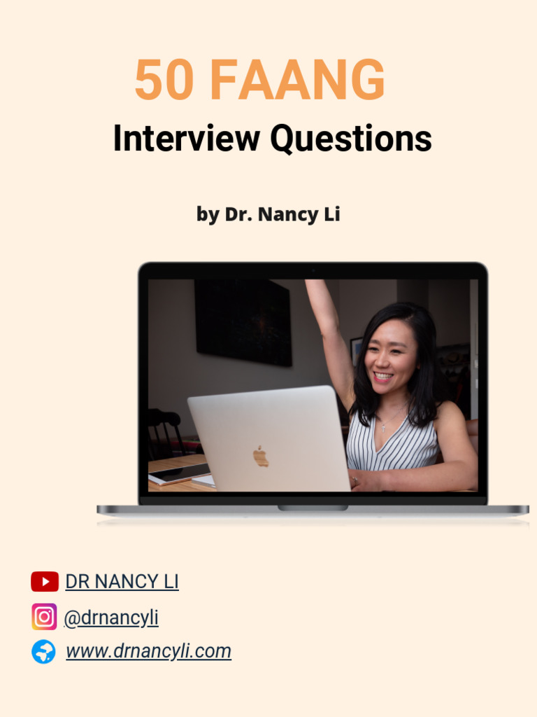 (Drnancyli - Com) Top 50 Real-Life FAANG PM Interview Questions | PDF | Facebook | Apple Inc.