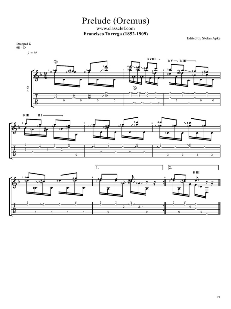 Tarrega Oremus | PDF