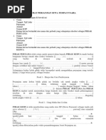 Surat Perjanjian Sewa Ruko Sederhana | PDF