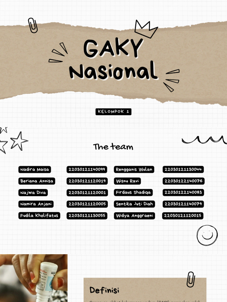 Kelompok 1 - GAKY Nasional | PDF