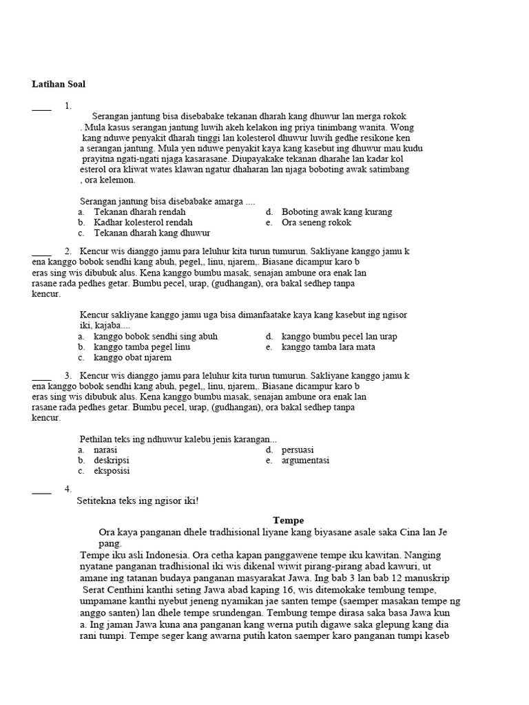 Latihan Soal 2022-2023 | PDF