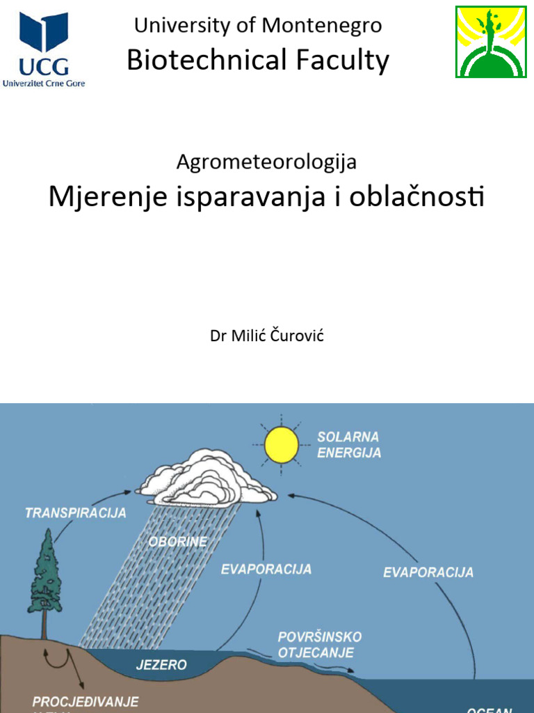03 Isparavanje I Oblacnost | PDF
