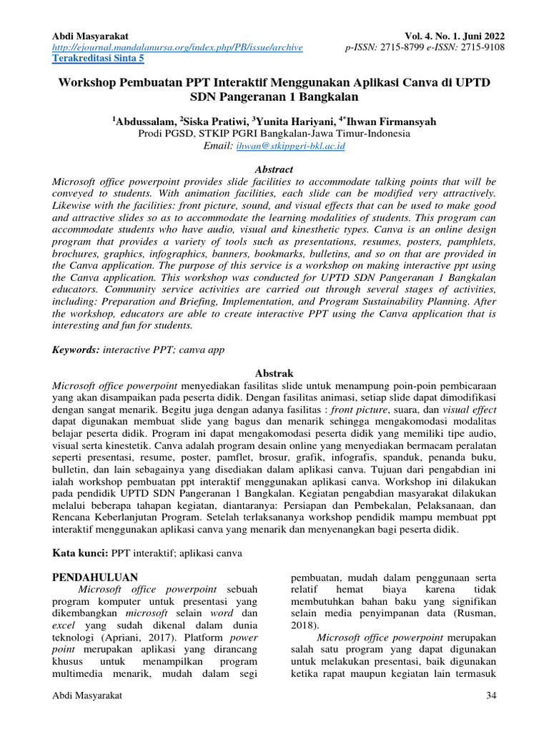 Workshop Pembuatan PPT Interaktif Menggu | PDF