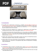 Experiment No - 1 Flow Through A Sluice Gate | PDF | Fluid Dynamics ...