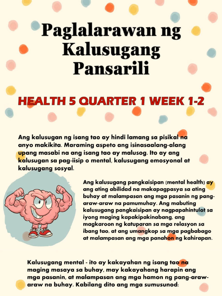 Health Q1 Week1-2 | PDF