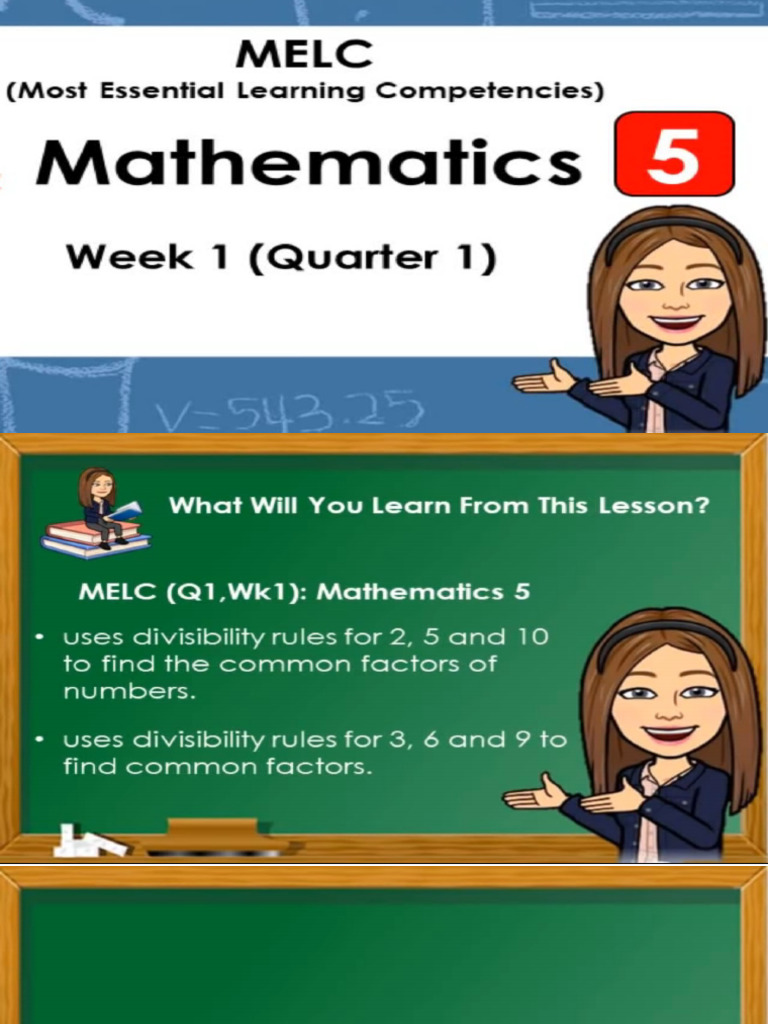 Math 5 Q1 Week 1 | PDF