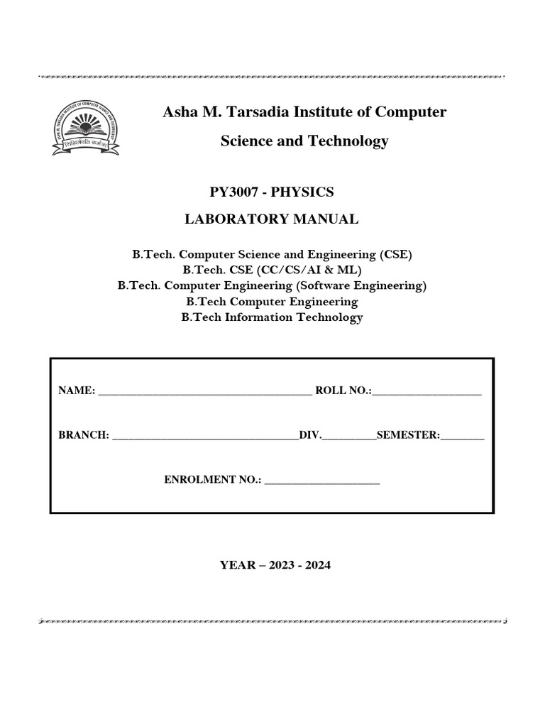 Lab Manual 2023 - 24 | PDF | Least Squares | Regression Analysis