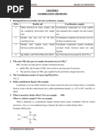 Coordination Compounds Pyq Class 12 | PDF
