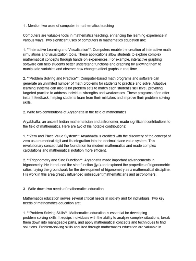 1.2.7 A Mathematics Method Solved Paper 2020 | PDF | Geometry | Equations