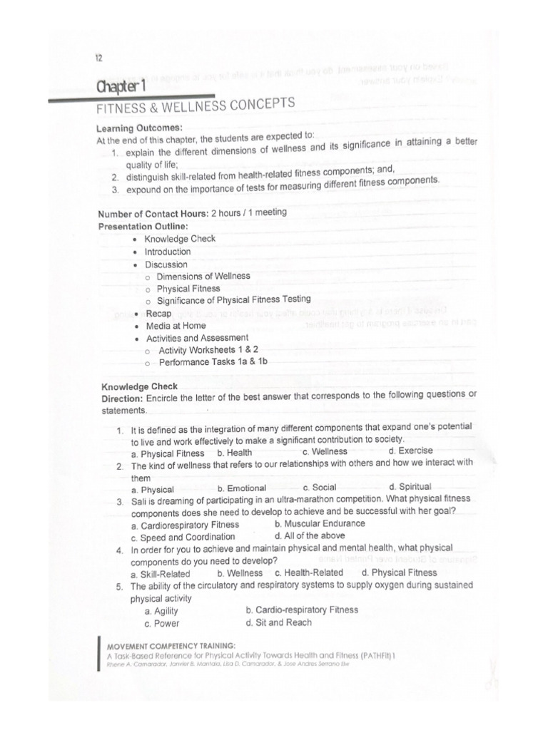 Fitness Wellness Concepts | PDF