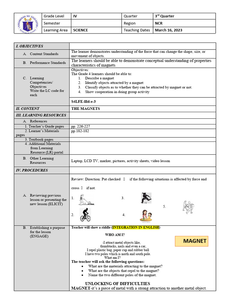 Cot Magnet | Download Free PDF | Magnet | Learning