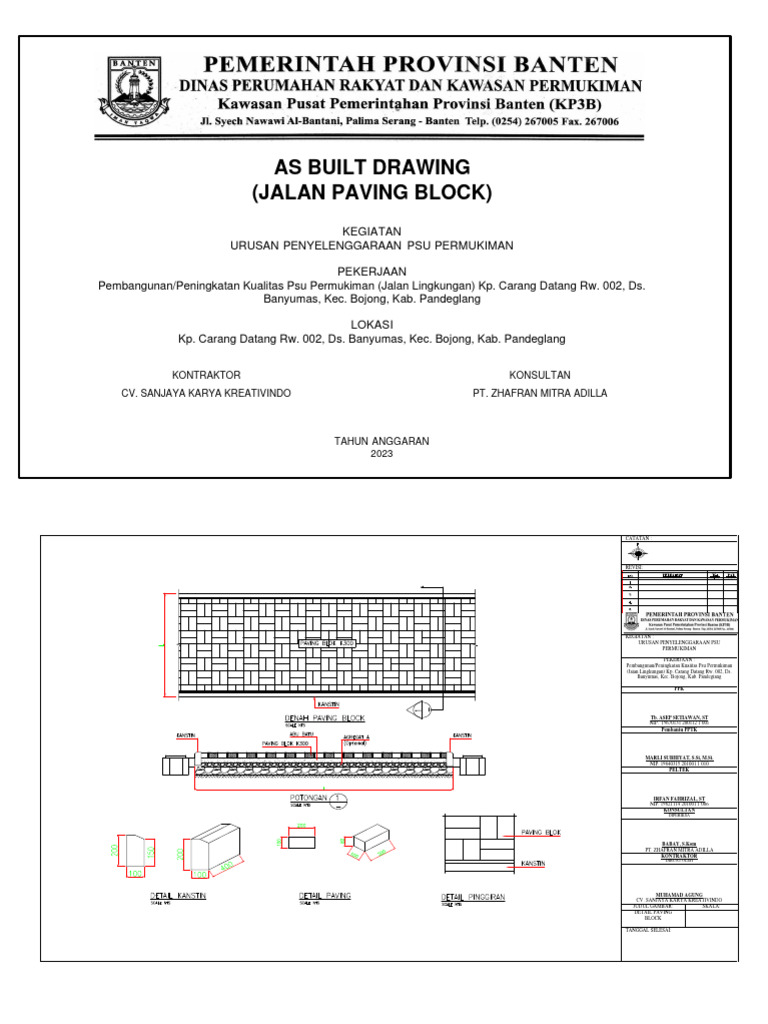 shop drawing drainase | PDF