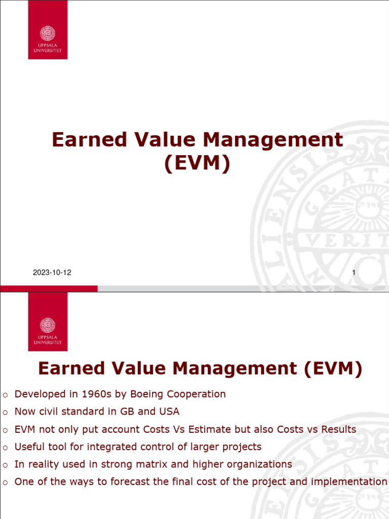 Earned Value Management - Example | PDF | Business
