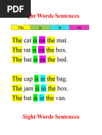 CVC Fluency Sentences Read and Color Short U Words Worksheet ...