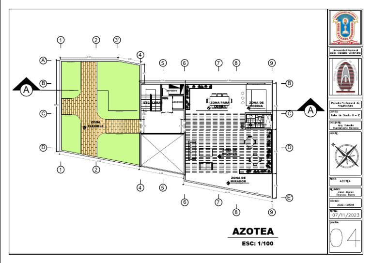 Plano de Azotea y Zonas Comunes | PDF
