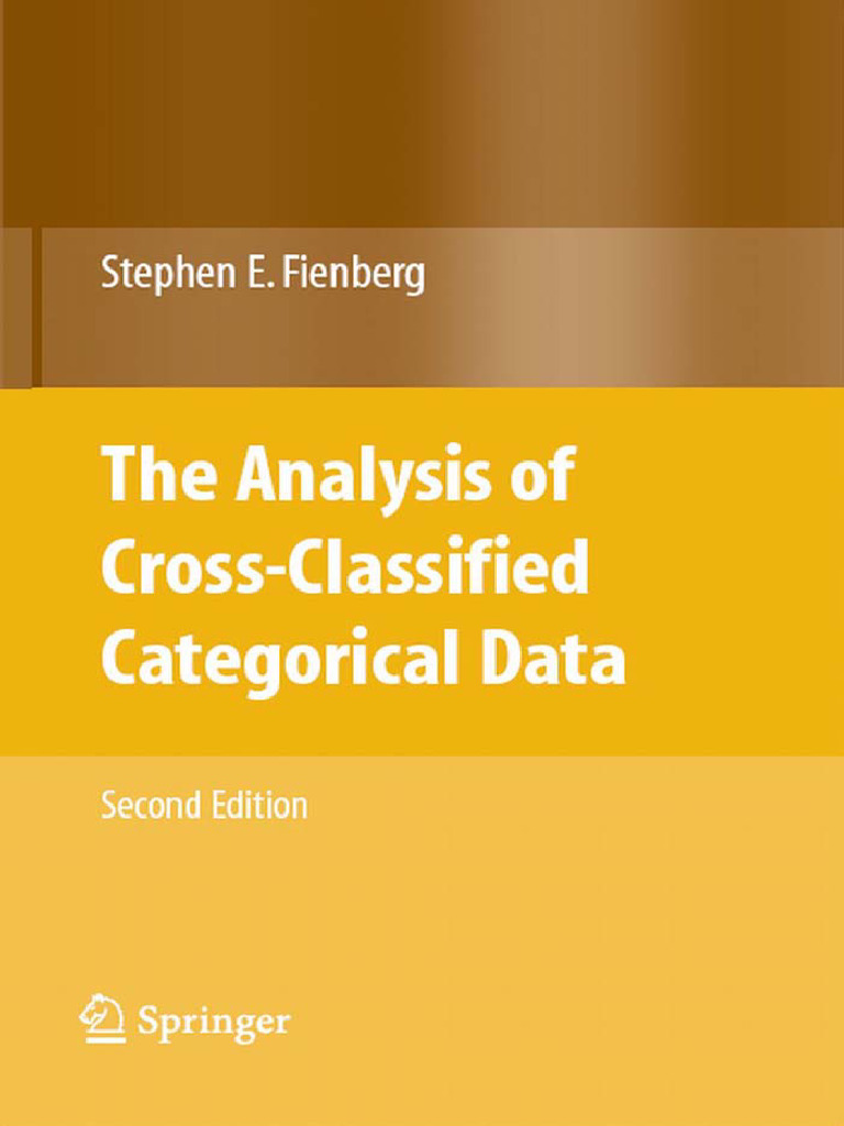 The Analysis of Cross Classified Categorical Data Compress | PDF | Logistic Regression | Logarithm