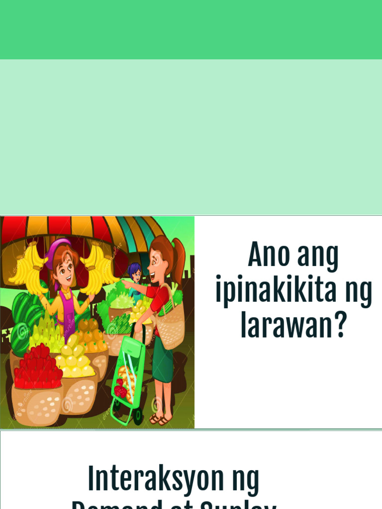 AP - Interaksyon NG Demand at Supply | PDF