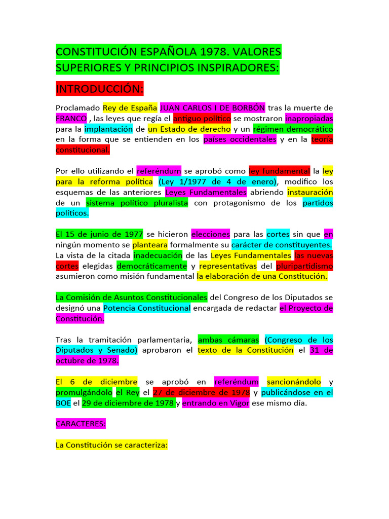 Constitución Española 1978 Pdf Constitución Gobierno