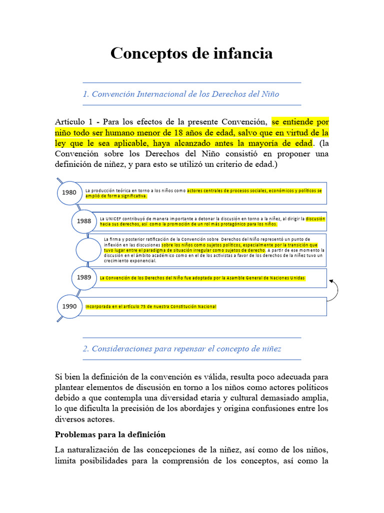 Conceptos de Infancia | PDF | Adultos | Américas