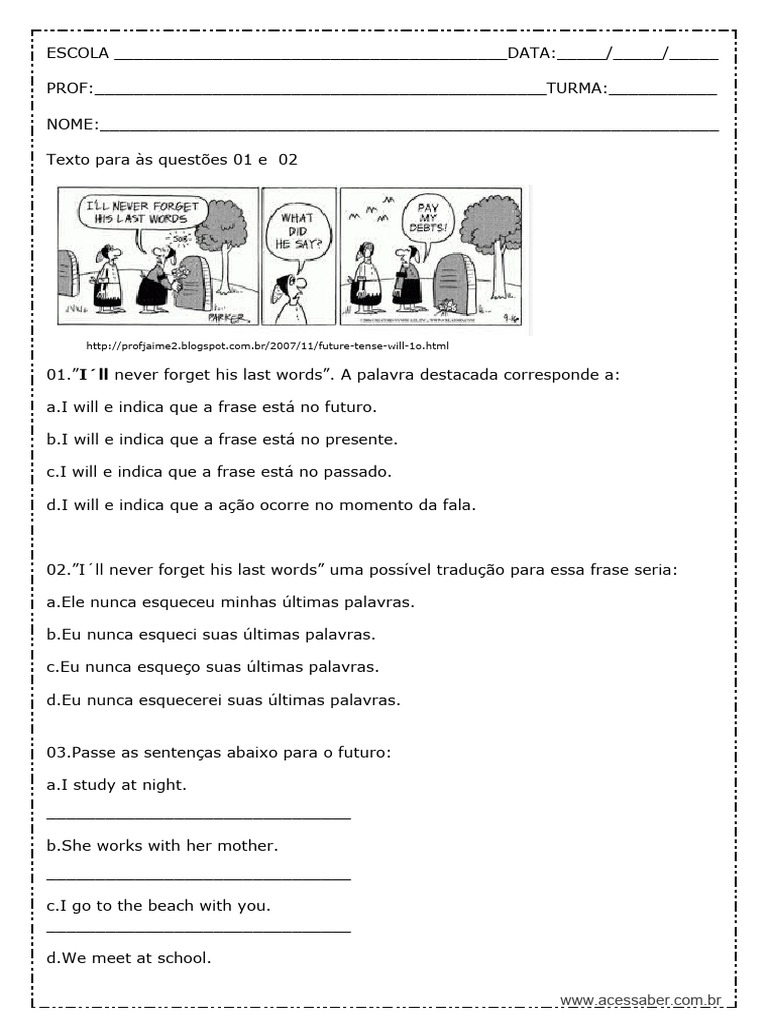 Atividades Preposições e Advérbios | PDF