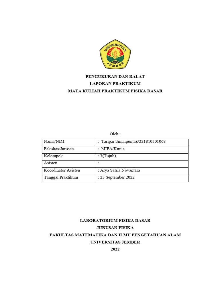 Pengukuran Dan Ralat | PDF | Sains & Matematika
