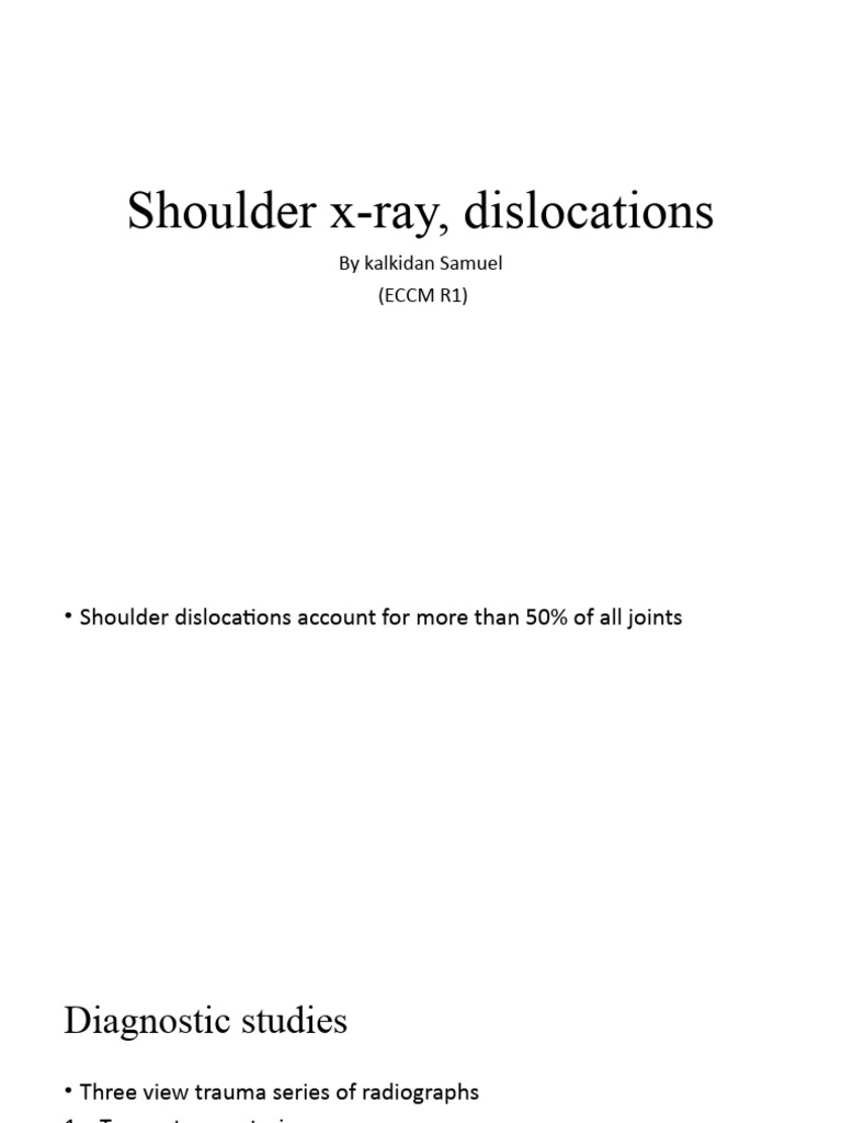 Shoulder X-Ray, Dislocations | PDF | Self-Improvement | Science ...