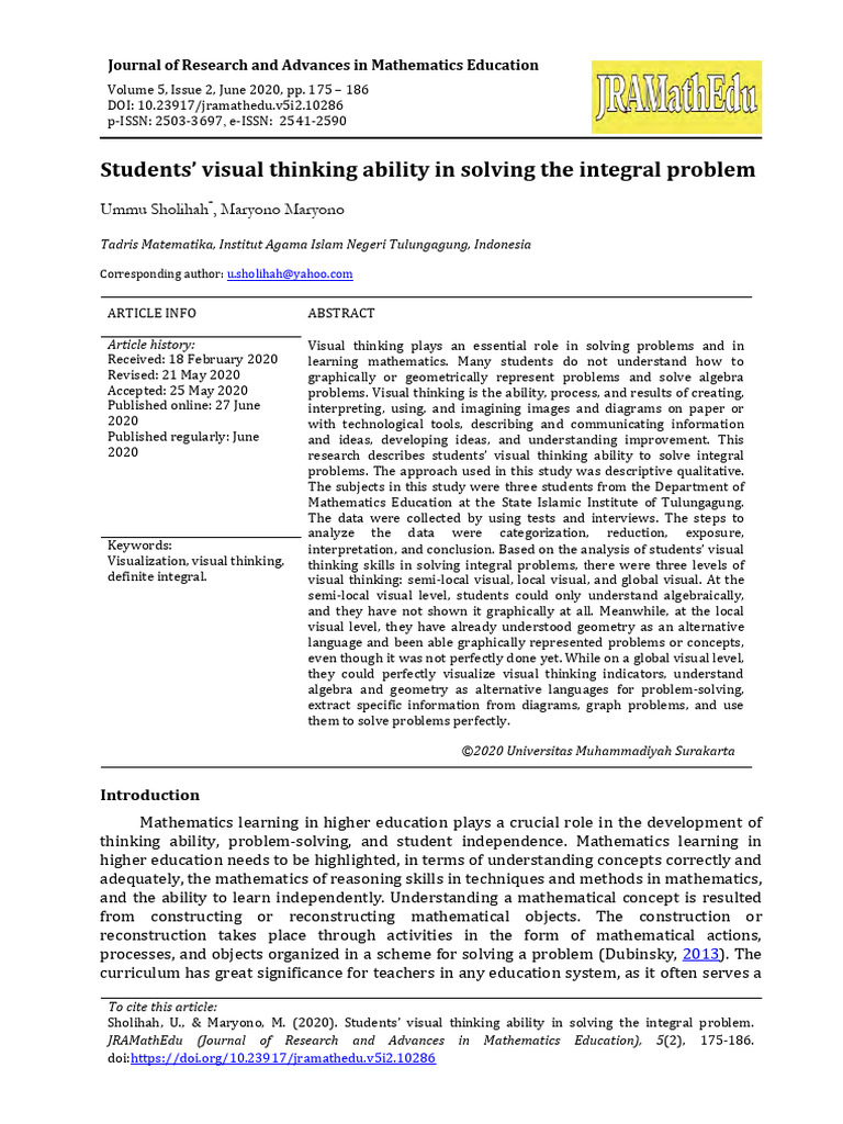 Visual Thinking | PDF | Mathematics | Thought