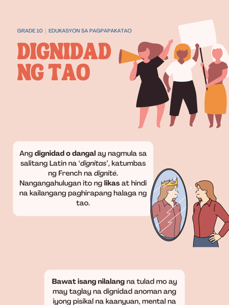 G10 Q1 L4 Dignidad Ng Tao | PDF