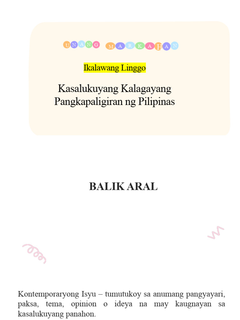 1st Quarter Week 2 Updated | PDF