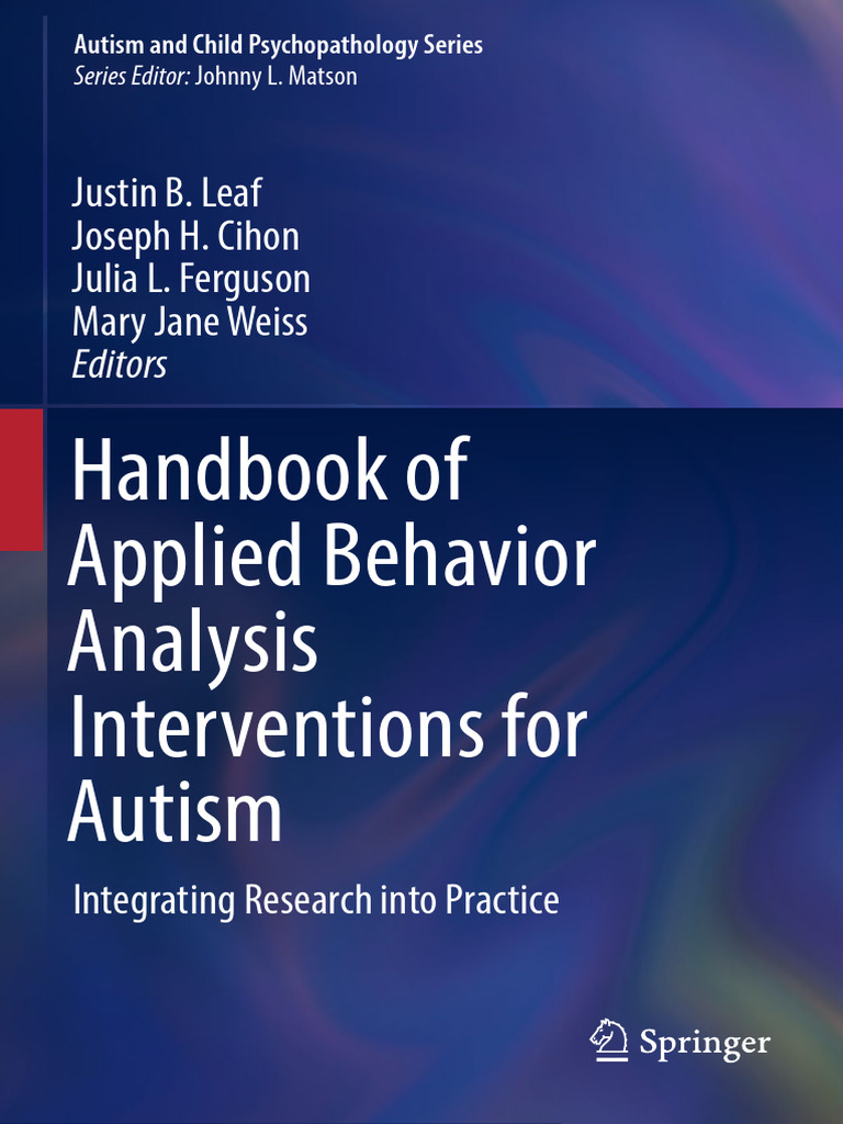 Leaf J. Handbook of Applied Behavior Analysis... 2022 | Download Free ...