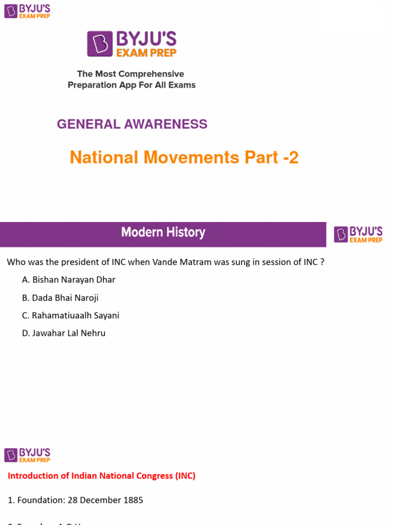National Movements Part 2 16559063821951698030936564 | PDF | Mahatma ...