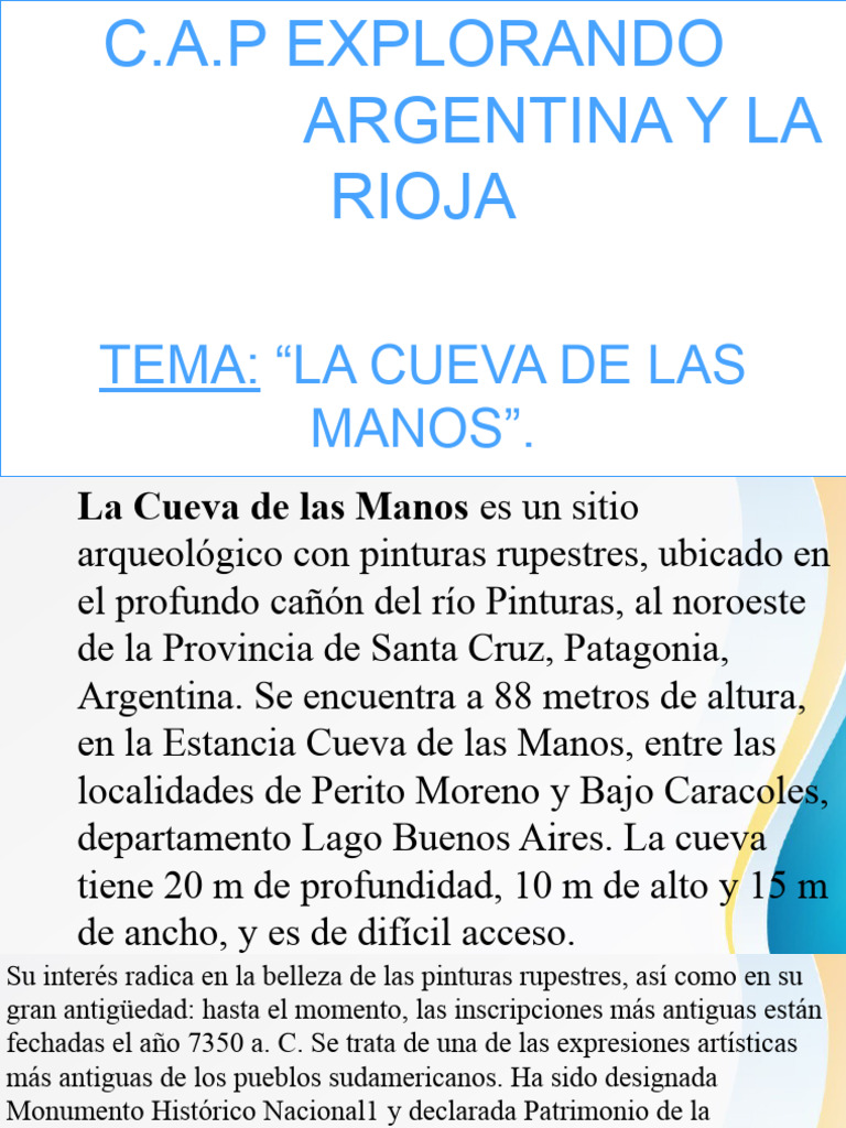 Cueva de Las Manos | PDF