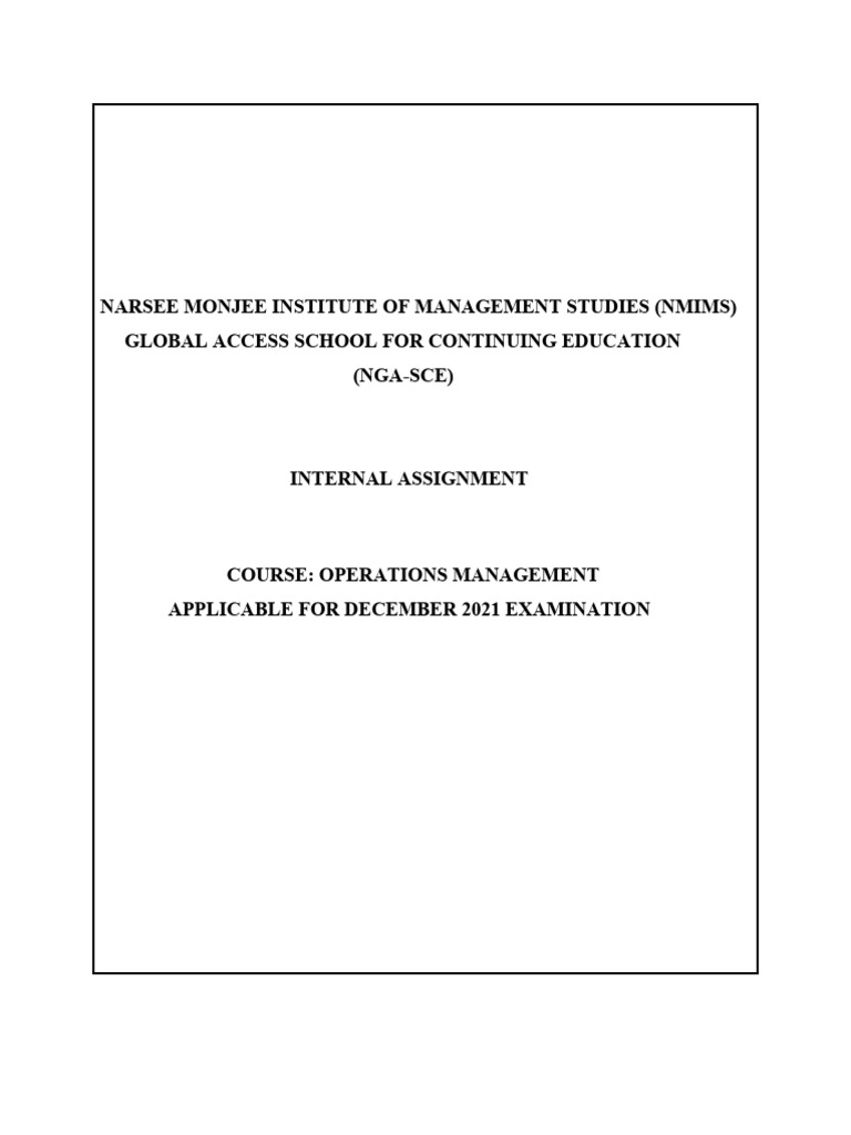 Operations Management | PDF | Inventory | Retail Operations Management | PDF | Inventory | Retail