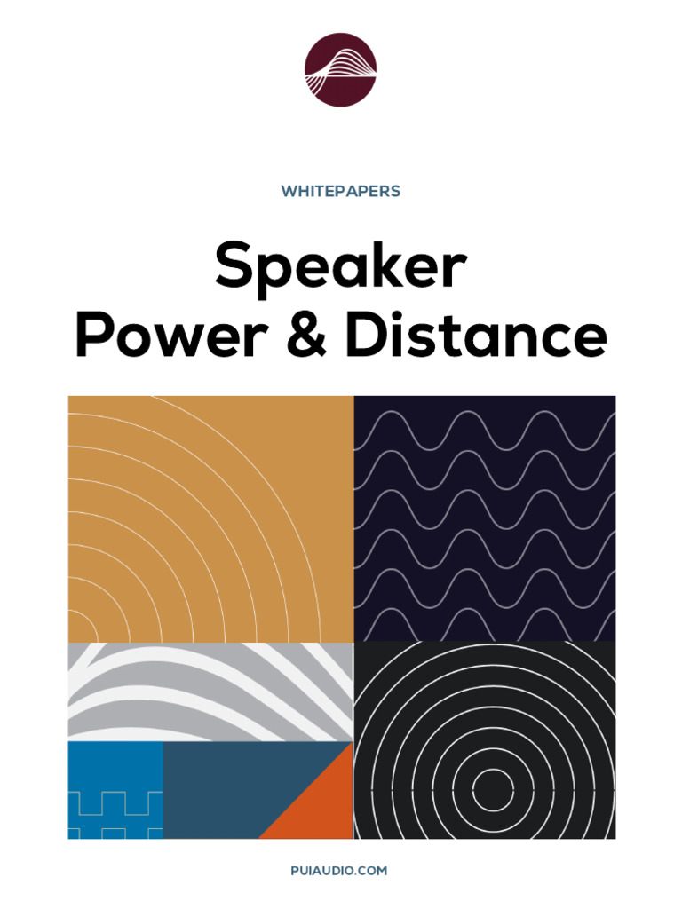 Speaker Power Distance | PDF | Loudspeaker | Signal Processing