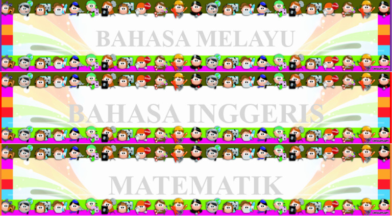 Label Sudut Mata Pelajaran | PDF