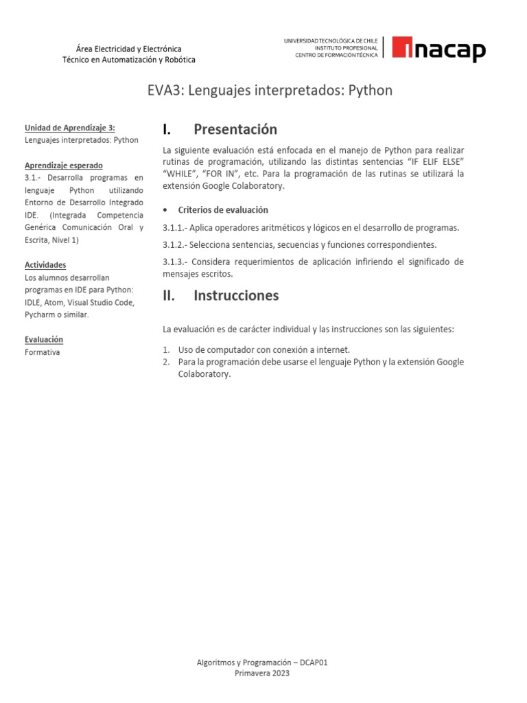 Guía Ejercicios Unidad Iii Pdf Python Lenguaje De Programación 0879